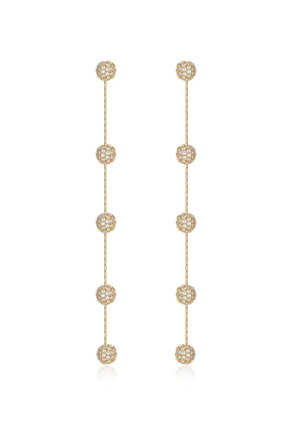 Lovely Crystal Ball Drop Earrings - Rent A Dress Dress Rent